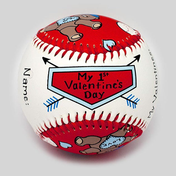 Baby's First Valentine's Day Baseball – Unforgettaballs®