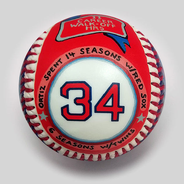 Commemorative baseball: Big Papi Induction – Unforgettaballs®