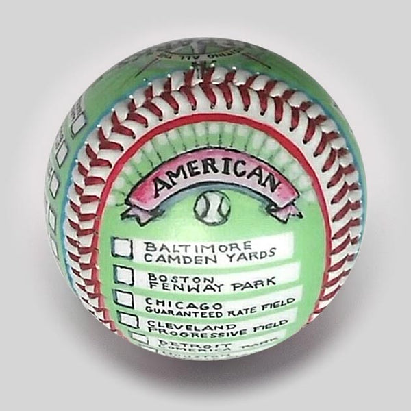 Visiting All Ballparks (Current) Commemorative Baseball – Unforgettaballs®