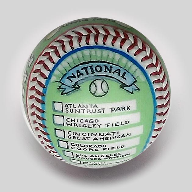 Visiting All Ballparks (Current) Commemorative Baseball – Unforgettaballs®