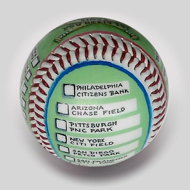 Visiting All Ballparks (Current) Commemorative Baseball – Unforgettaballs®
